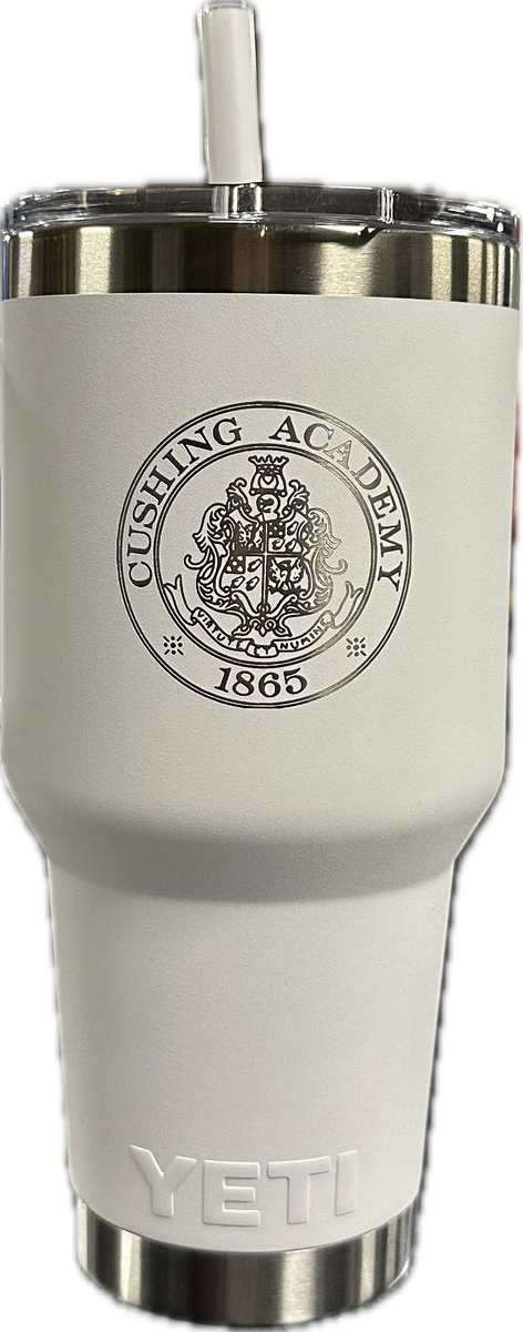 Yeti 35OZ Tumbler white – Cushing Academy Campus Store